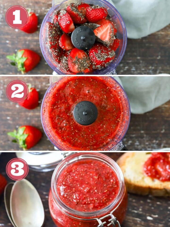 Healthy Strawberry Jam Recipe (Low sugar) - Suburban Simplicity