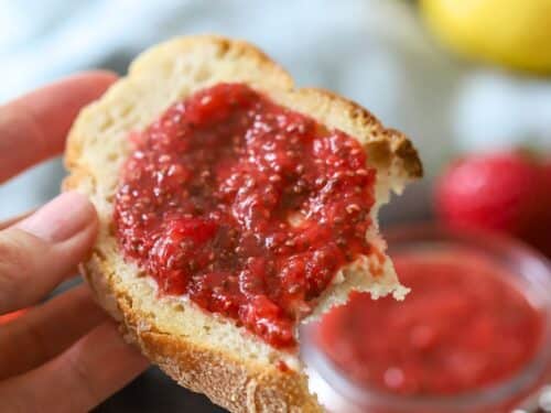 Healthy Strawberry Jam Recipe (Low sugar) - Suburban Simplicity