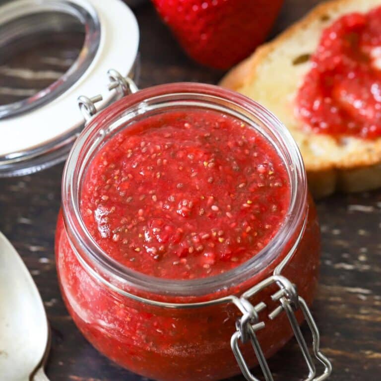 Healthy Strawberry Jam Recipe (Low sugar) - Suburban Simplicity