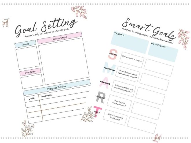 Easy 5 Step Process for Goal Setting (free worksheet) - Suburban Simplicity