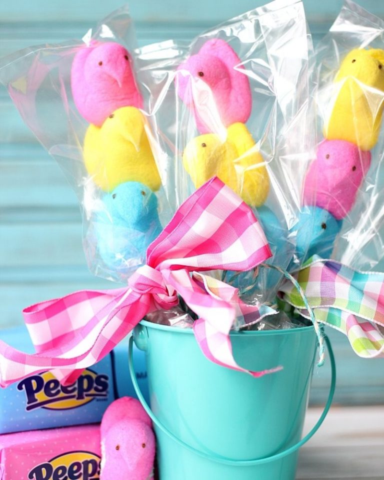 Adorable Peeps on a Stick - Suburban Simplicity