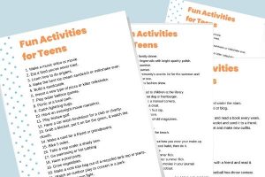 100 Fun Activities for a Bored Teen | Boredom Busters for Teenagers