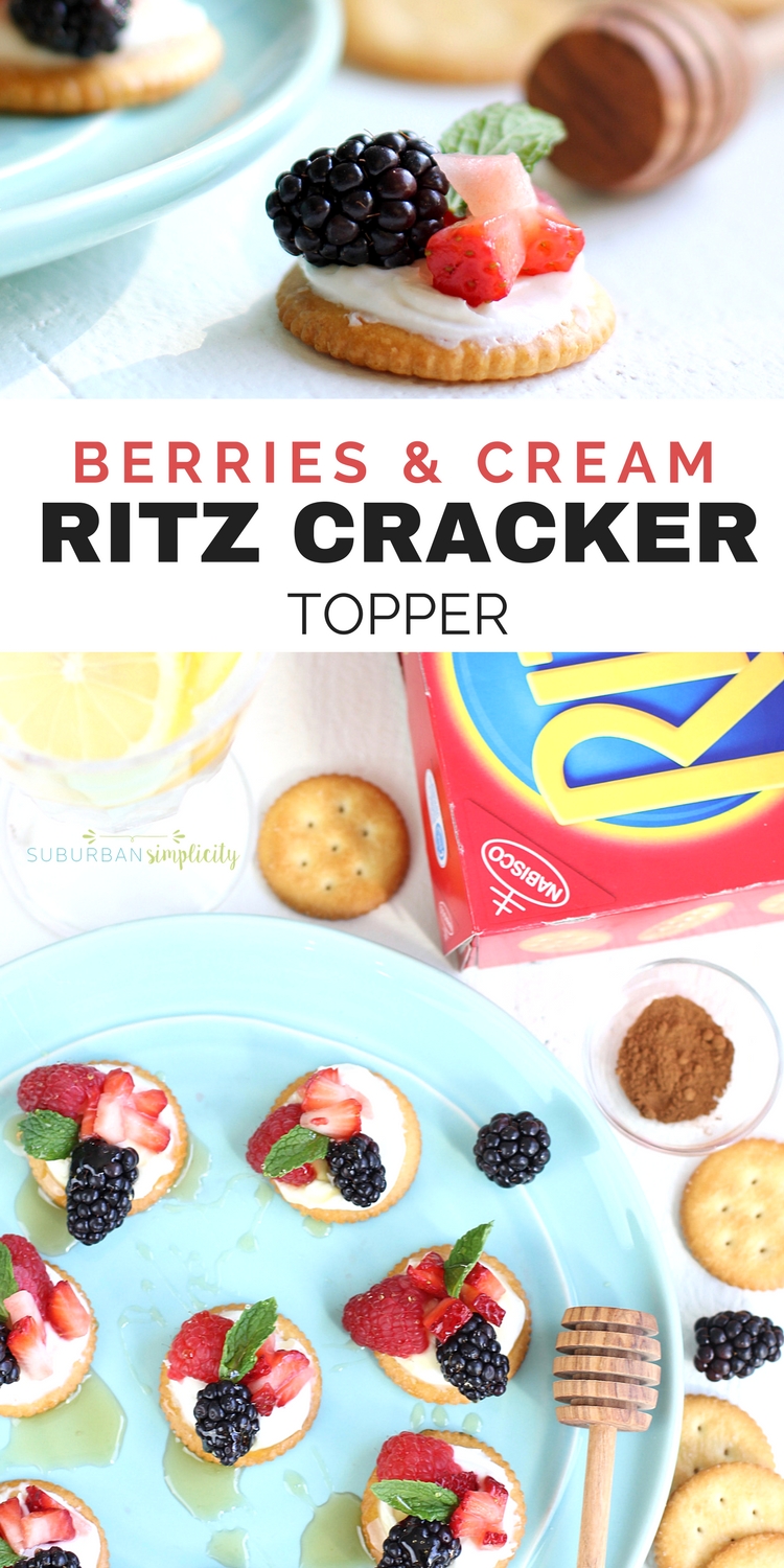 Berries and Cream RITZ Cracker Topper - Suburban Simplicity
