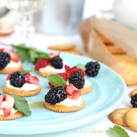 Easy Cream Cheese RITZ Cracker Appetizers - Suburban Simplicity