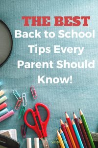 10 Back to School Tips for Parents - Suburban Simplicity