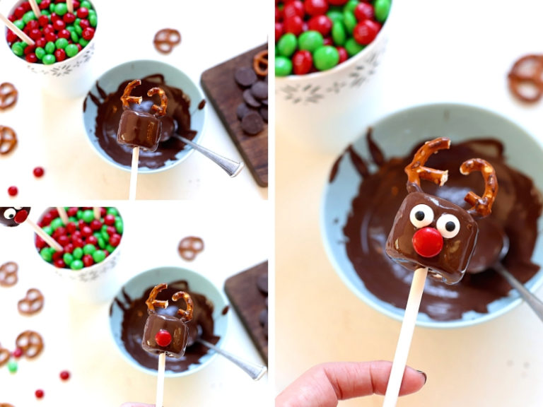 Chocolate Covered Marshmallow Reindeer - Suburban Simplicity