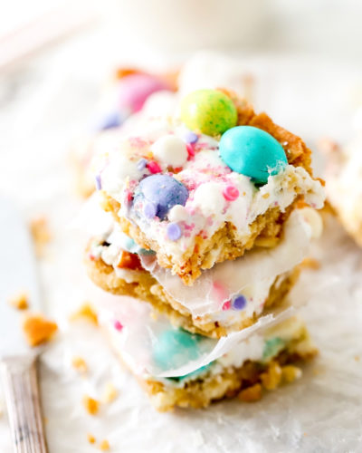 Spring Confetti Cookie Bars - Suburban Simplicity