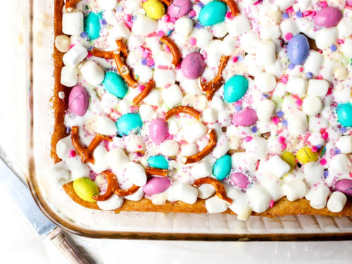 Spring Confetti Cookie Bars - Suburban Simplicity