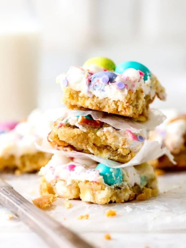 Easter Cookie Bars (Spring Recipe) - Suburban Simplicity