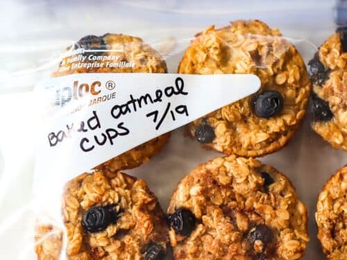 Baked Oatmeal Cups Recipe with Fruit - Suburban Simplicity