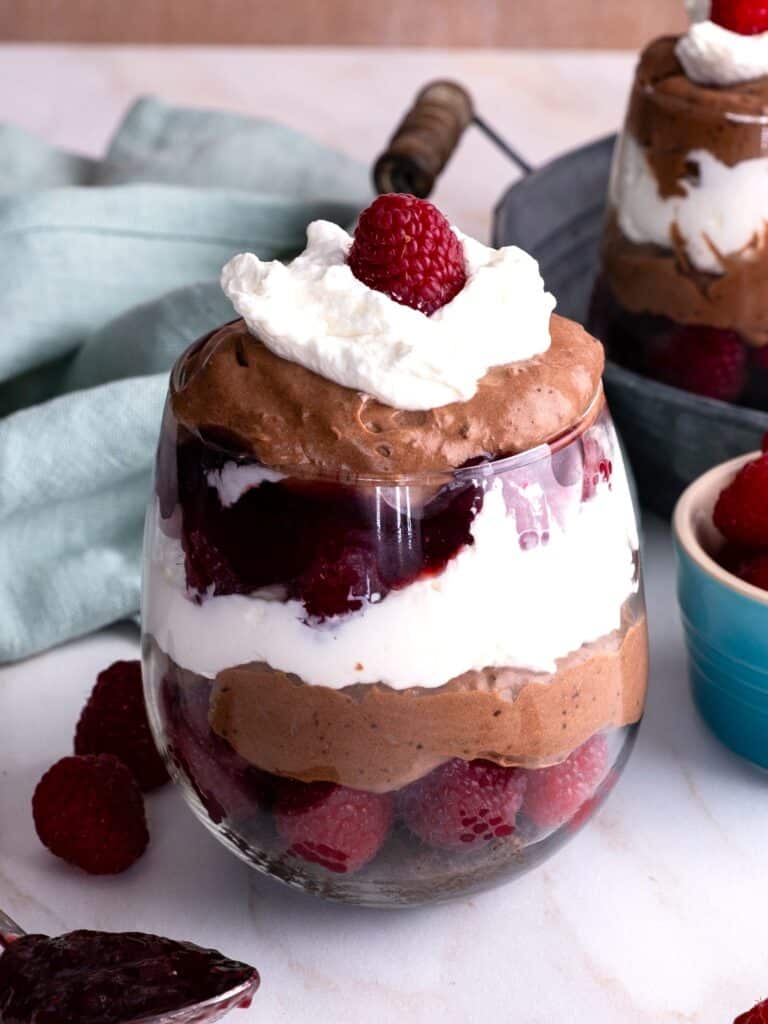 Raspberry Chocolate Mousse Trifle Recipe - Suburban Simplicity