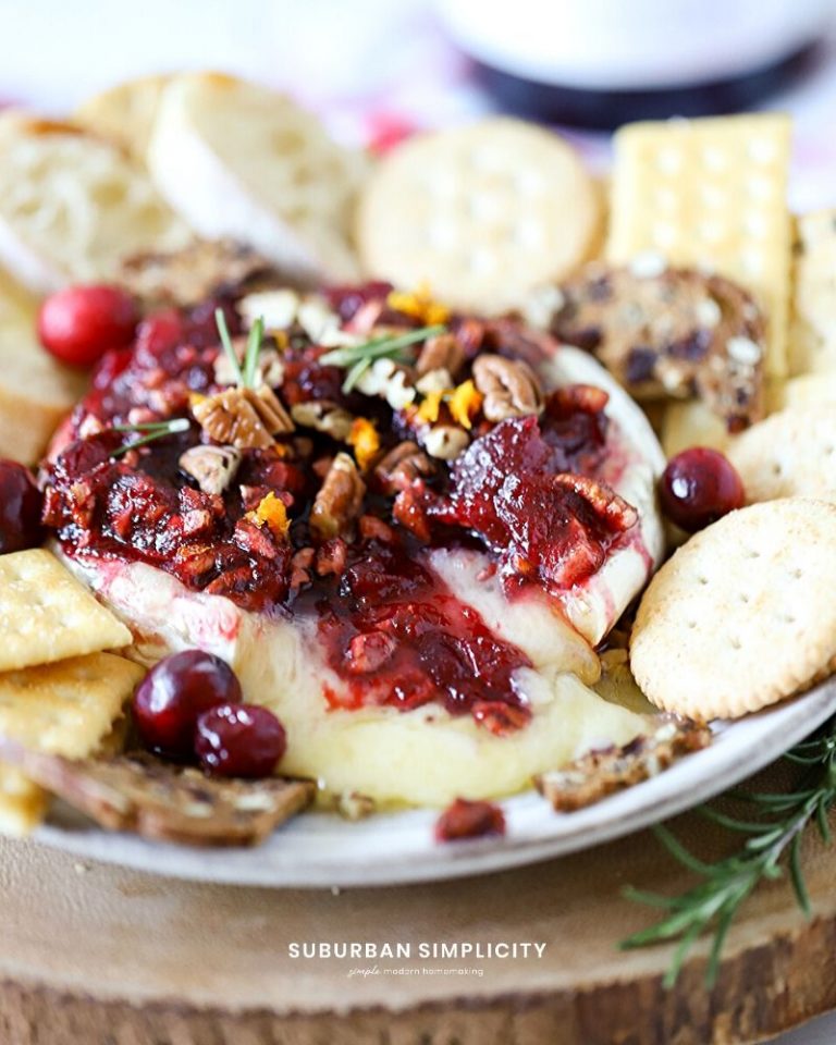 Baked Cranberry Brie Appetizer - Suburban Simplicity