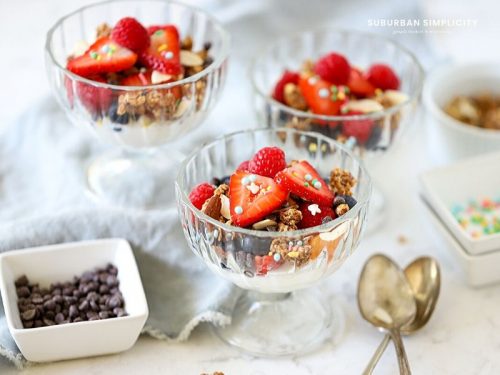 Kid-Friendly Breakfast Sundaes - Suburban Simplicity