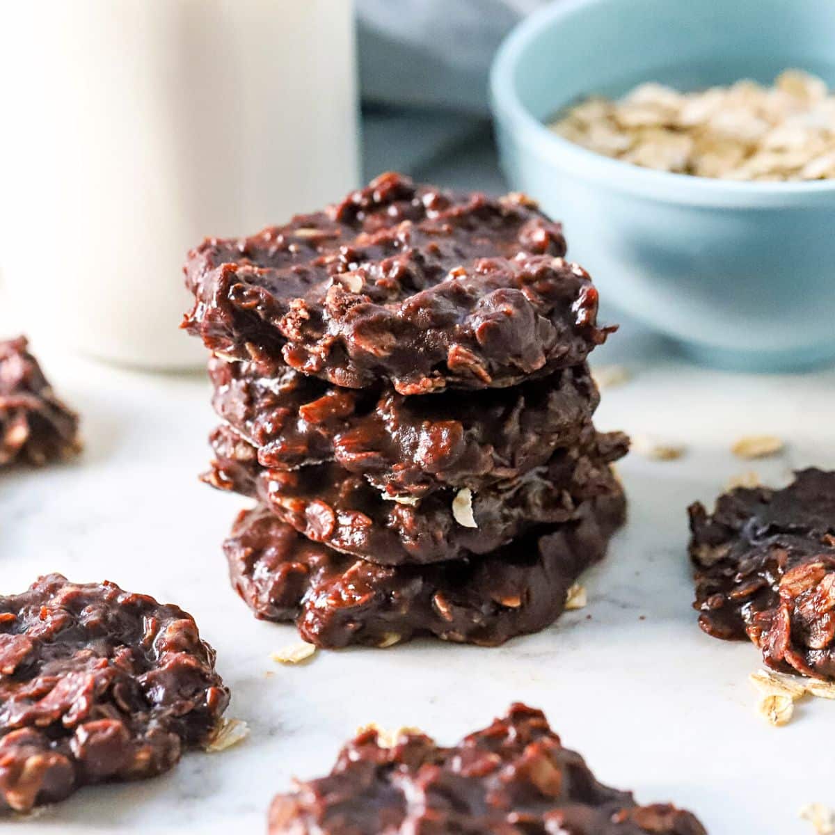 Easy No Bake Chocolate Peanut Butter Cookies - Suburban Simplicity