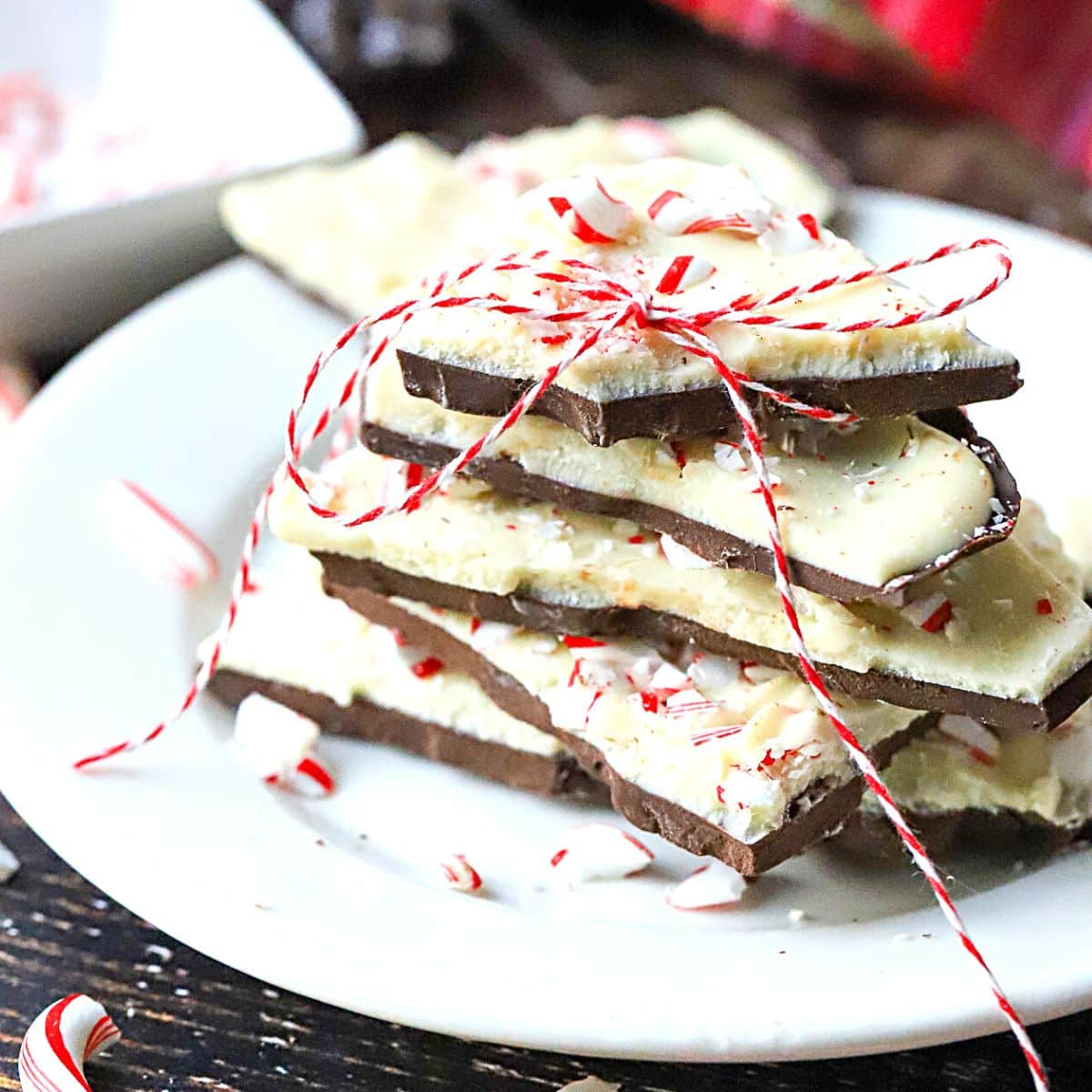 Chocolate Peppermint Bark Candy Recipe Peppermint Bark Pretzels