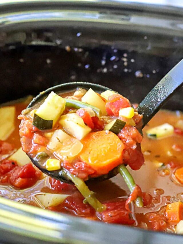 Healthy Crock Pot Vegetable Soup Suburban Simplicity