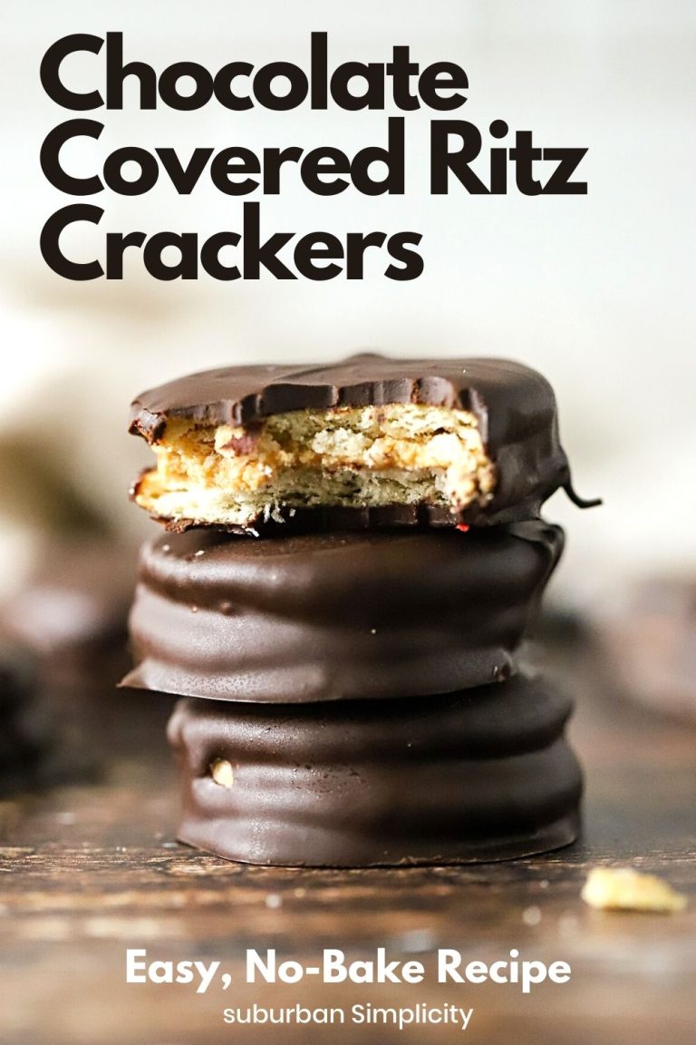 Chocolate Covered Ritz Crackers (Easy Recipe!) - Suburban Simplicity