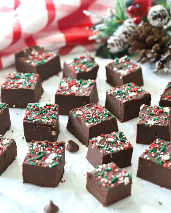 Easy Christmas Fudge Recipe - Suburban Simplicity