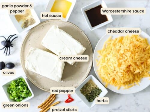 Spooky Spider Cheese Ball for Halloween - Suburban Simplicity