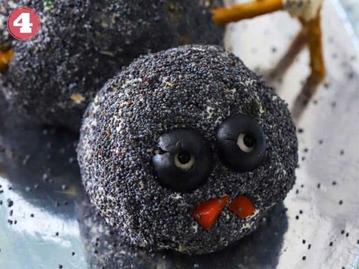 Spooky Spider Cheese Ball for Halloween - Suburban Simplicity