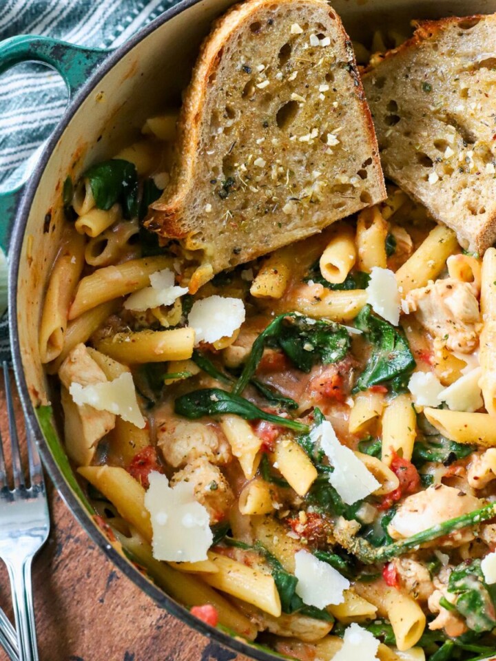 One-Pan Creamy Chicken Gnocchi Recipe - Suburban Simplicity