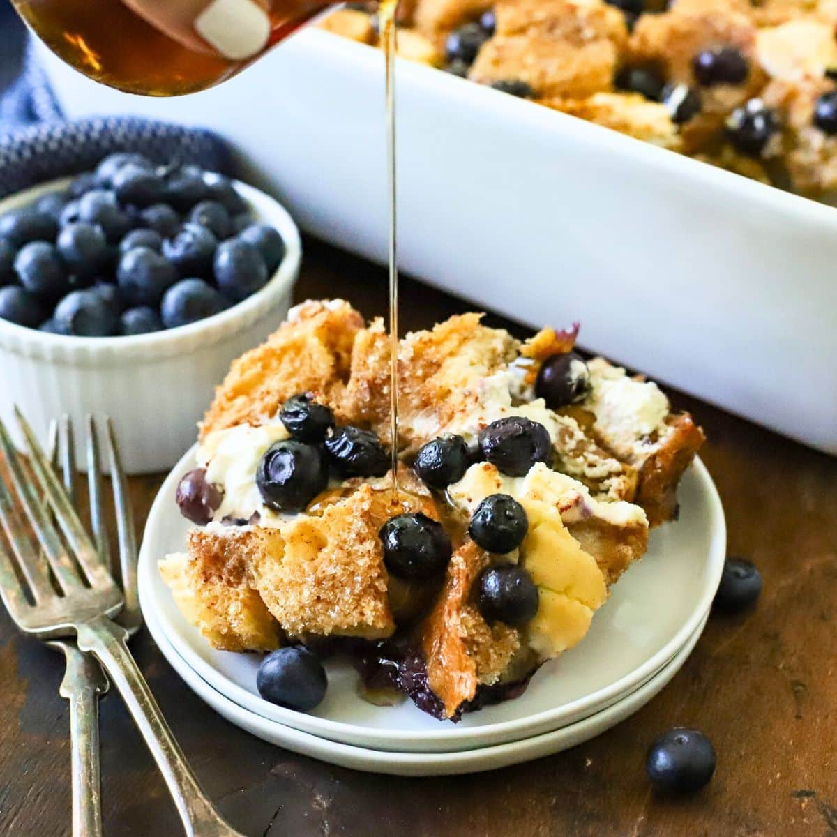 Blueberry French Toast Breakfast Casserole - Suburban Simplicity
