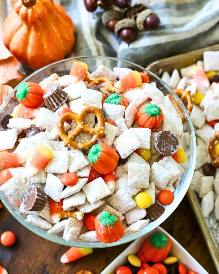 Easy Halloween Chex Mix Snack Recipe - Suburban Simplicity