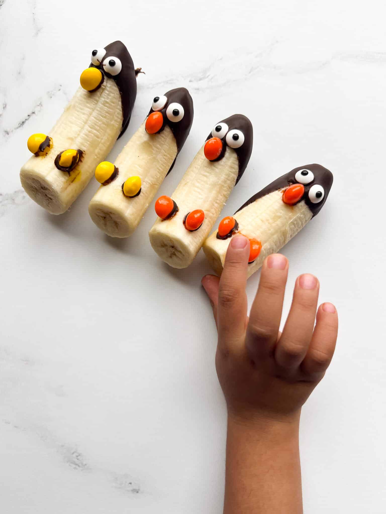 The Cutest, Kid-Friendly After School Snack: Chocolate Banana Penguins ...