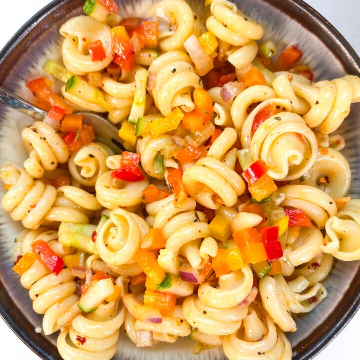 Italian Pasta Salad with Lemon Olive Oil Dressing (Vegan) - Suburban ...