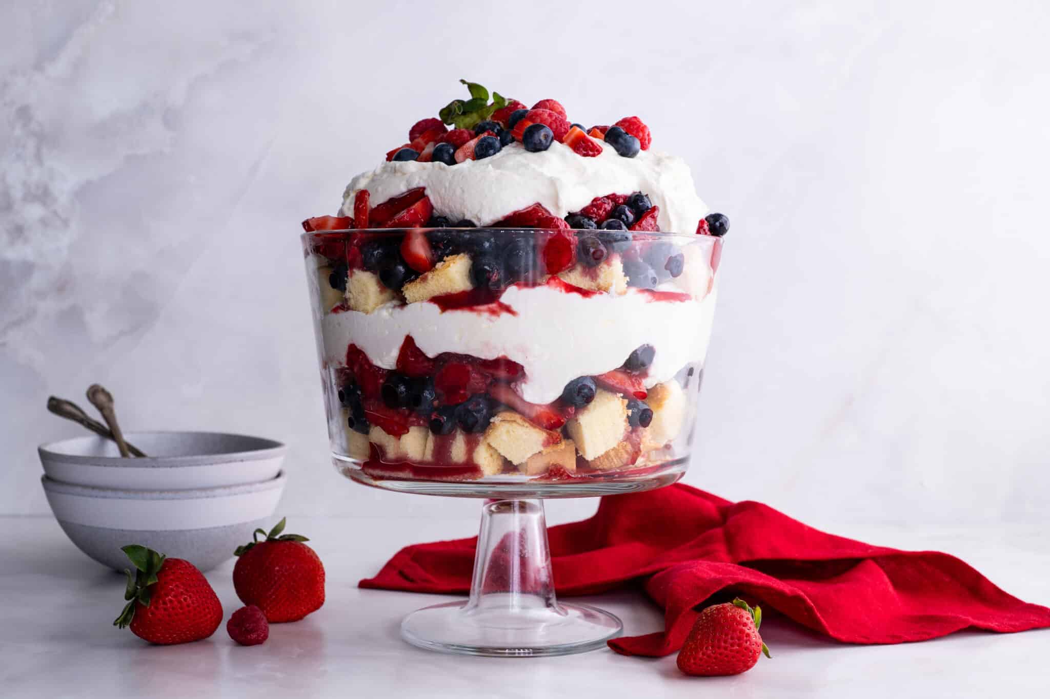 Easy Make a Showstopping No-Bake Summer Berry Trifle - Suburban Simplicity