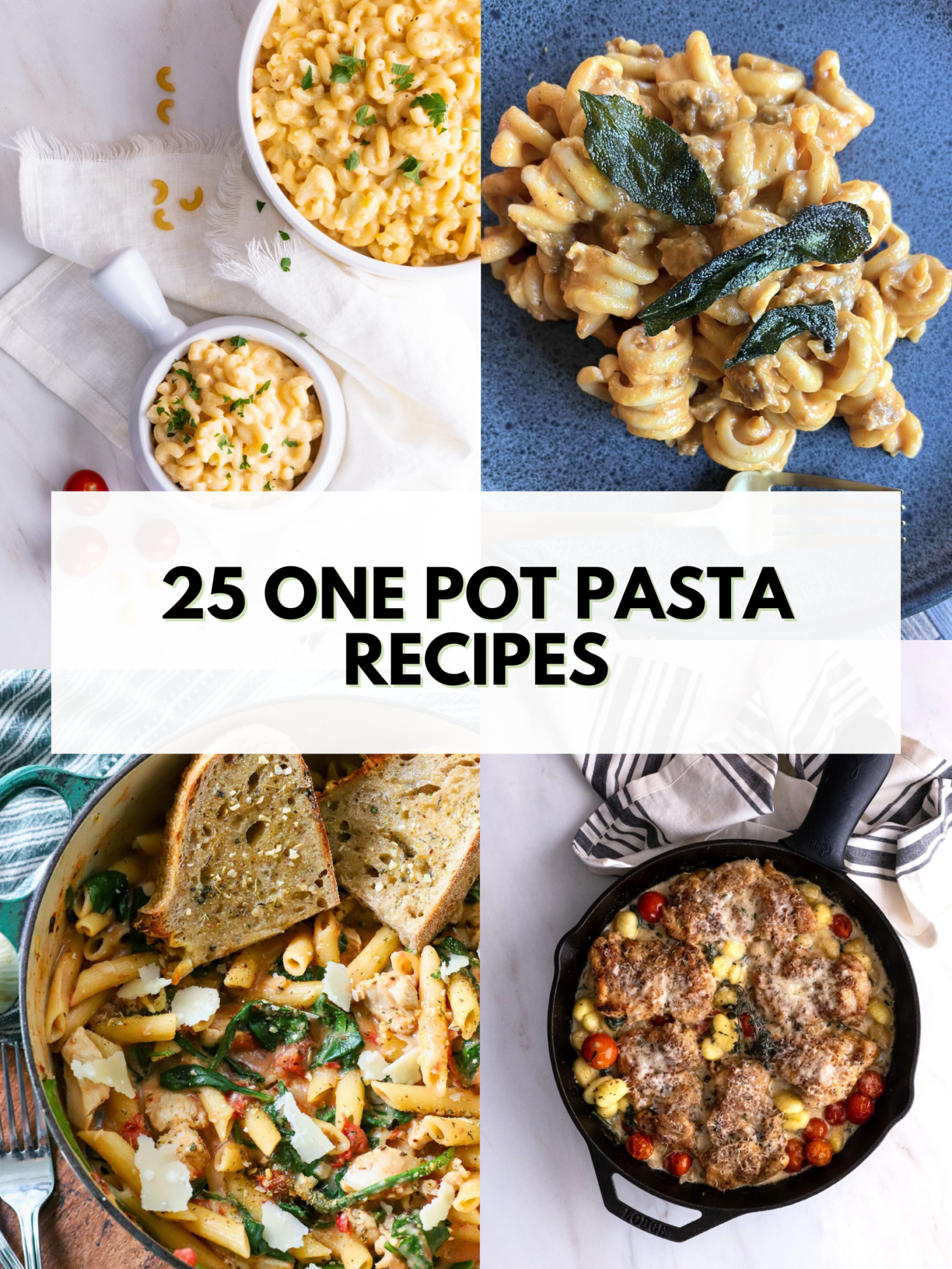 25 One Pot Pasta Recipes To Try - Suburban Simplicity