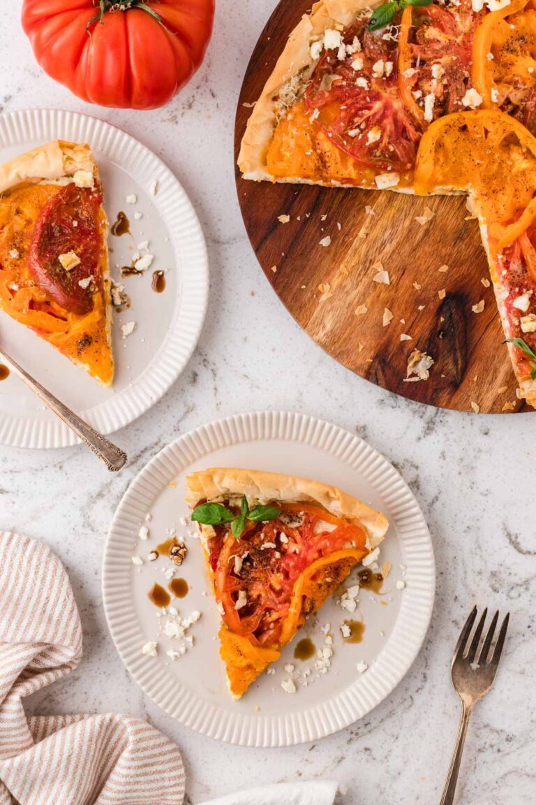 Summer Heirloom Tomato Pie - Suburban Simplicity